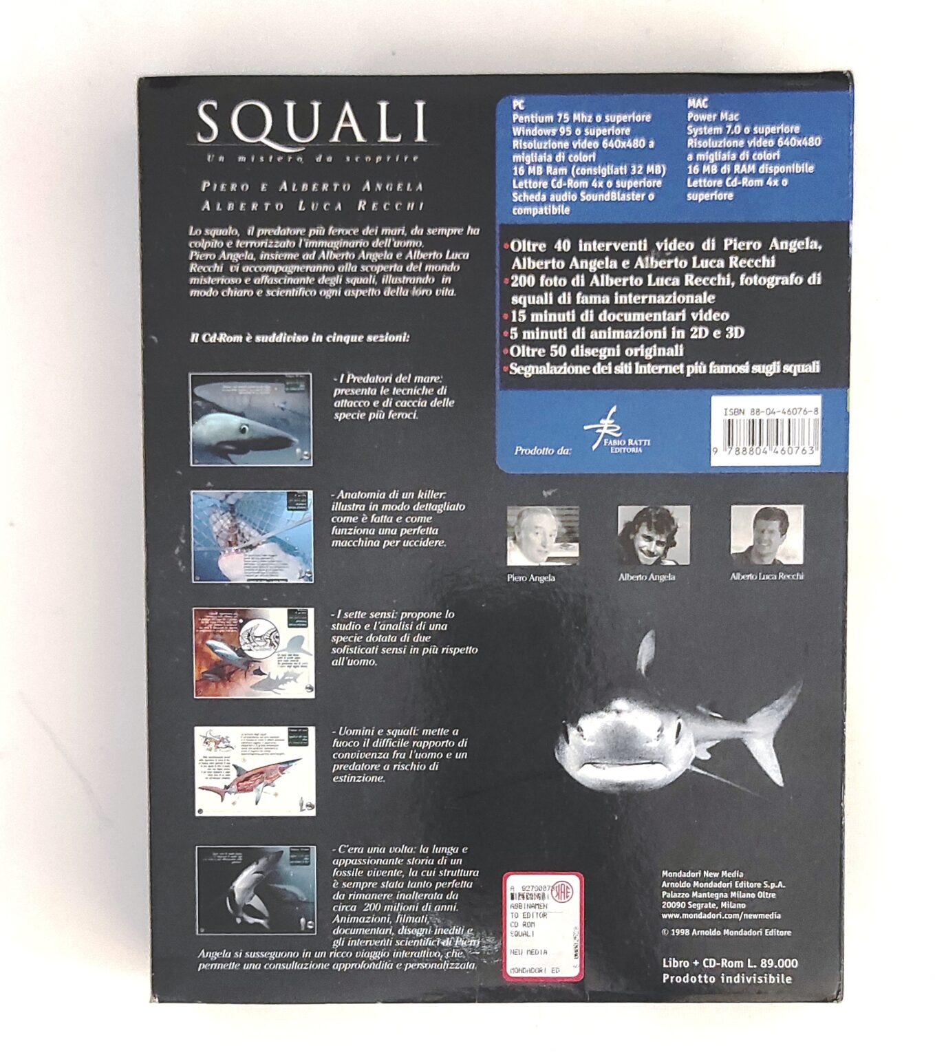 Cofanetto cd Squali e libro "Alla scoperta degli Squali" - Recchi